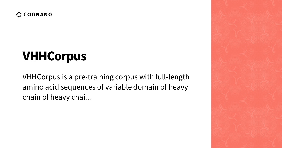 VHHCorpus - COGNANO